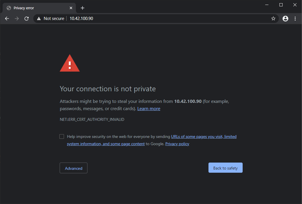 Getting Certificate Error When Accessing Slideshows Web Interface 4109